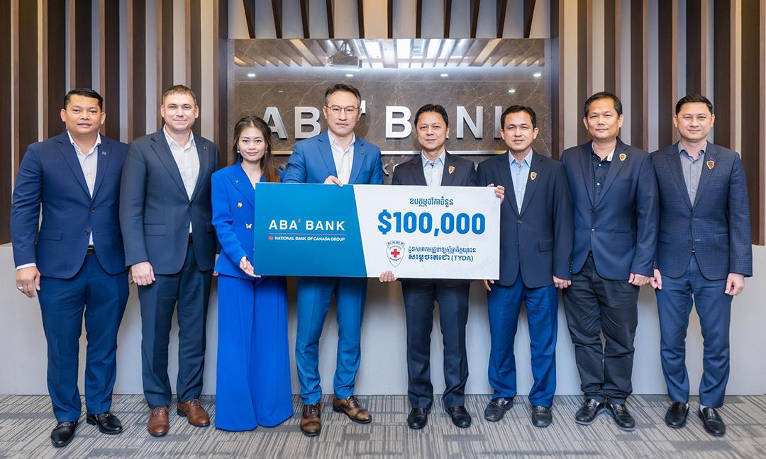 ធនាគារ ABA បញ្ជាក់ការគាំទ្រជាថ្មី ដល់ការងារមនុស្សធម៌របស់សមាគម TYDA ក្នុងឆ្នាំ២០២៥